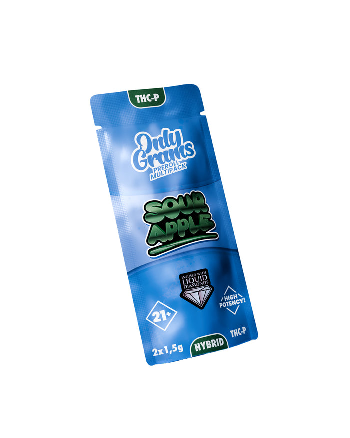 THC-P Preroll Double – Sour Apple (2x 1.5g) – Premium Hybrid